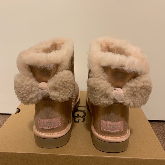 UGG | Shoes | Nib Ugg Arielle Mini Bow Sparkle Boots | Poshmark